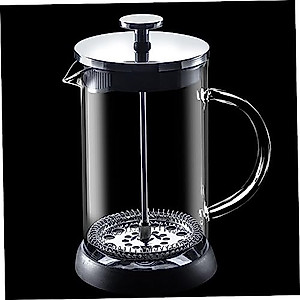 GRIRIW 1pc Heat Resistant Coffee Pot Manual Coffee Pot Tea Brewer Pot Coffee Espresso Machine Coffee Filtration Teapot Espresso Maker Manual Espresso Machine Press Tea Tumbler Black