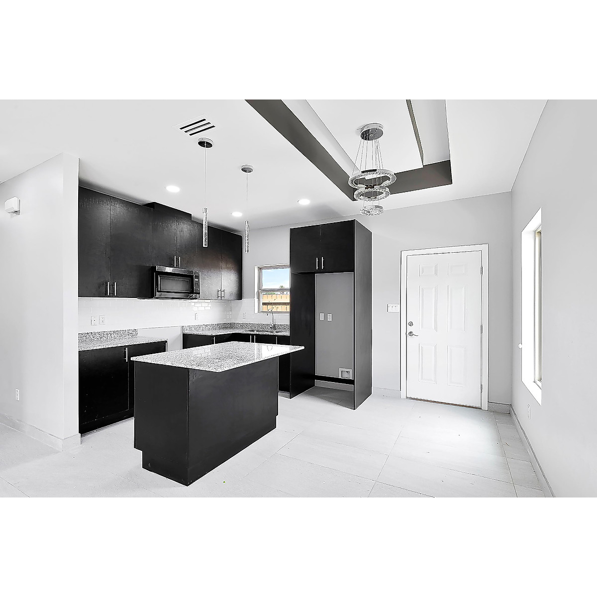 BUILDMART - 8x8 Modern AC Vent Cover - Decorative White Air Vent - Standard Linear Slot Diffuser - Register Grille for Ceiling, Walls & Floors - Texas Buildmart