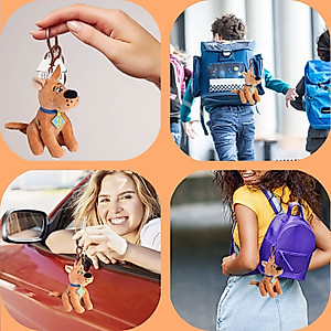 Giliger Scoooby Doo 6 Inches Plush Keychain for Bag Backpack Stuffed Animal Dog Gift Stocking Stuffers for Kids Teens