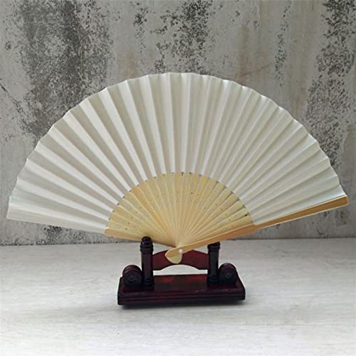 Folding Hand Fan Pattern Folding Dance Wedding Party Lace Silk Folding Hand Held Solid Color Fan веер ручной складной ventilador Decorative Fan (Color : RD)