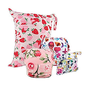 Babygoal Baby Swim Diapers, Reusable Adjustable Swim Underwear Fits 0-8M Boys Girls for Baby Gifts and Swimming Lessons 2 Pack 2SWF07