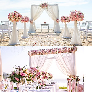 Sggvecsy Cherry Blossom Garland Artificial Cherry Flower Vines 4 Pack Hanging Silk Flowers Garland for Home Wedding Garden Party Arch Office Decor (Pink)