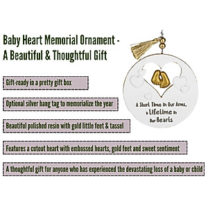 Miscarriage Gifts for Mothers, Memorial Ornament for Loss of Baby - Comes in a Gift Box so It's Ready for Giving