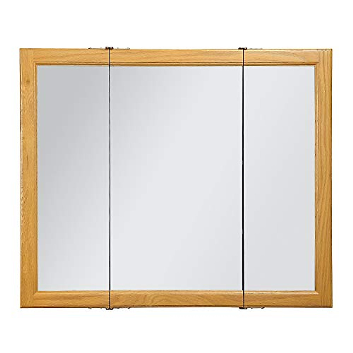 DESIGN HOUSE DHI 545285 3-Door OAK TRIVIEW MED CABINET Honey Oak, 36" W x 30" H