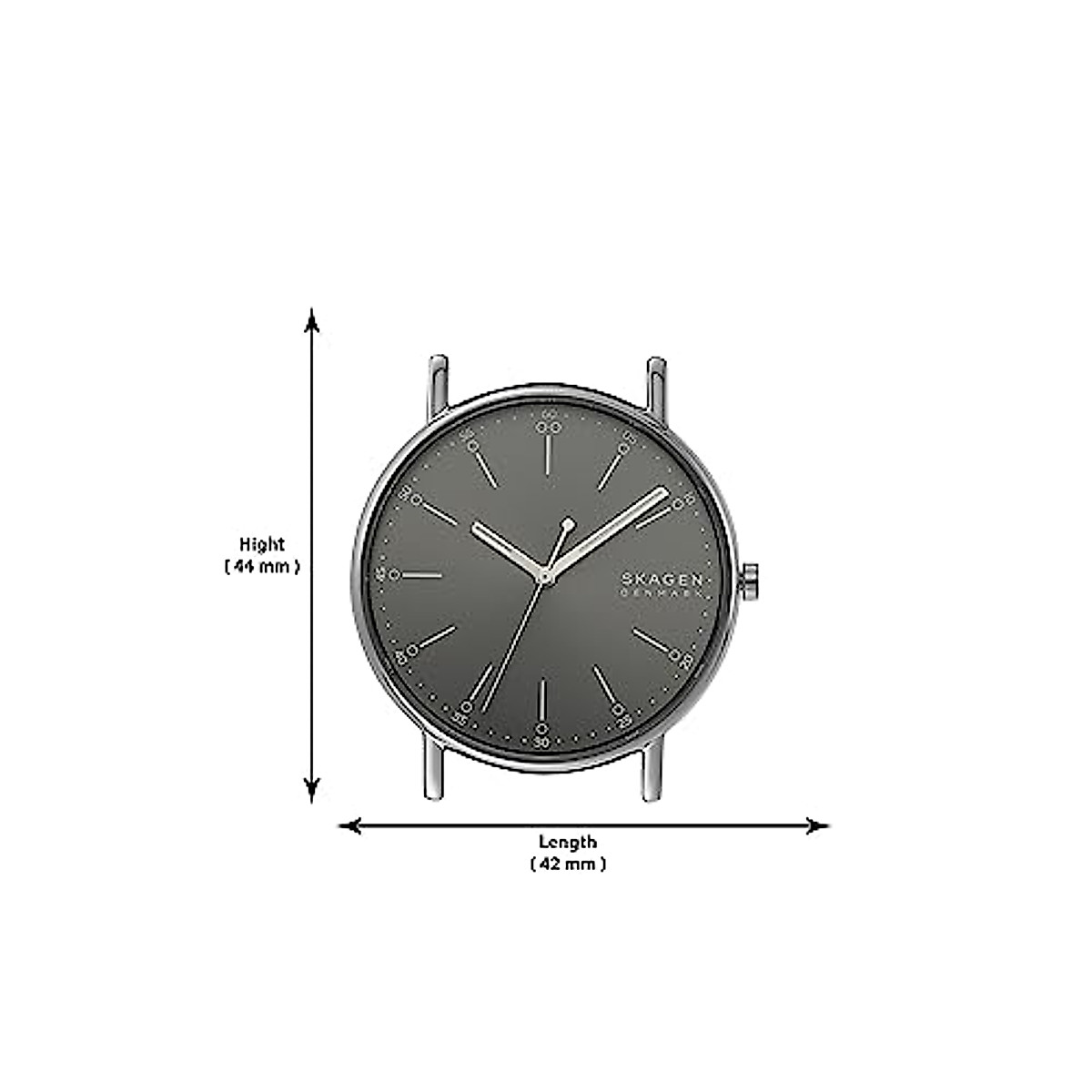 Skagen Men's Signatur Three-Hand Brown Leather Band Watch (Model: SKW6578)