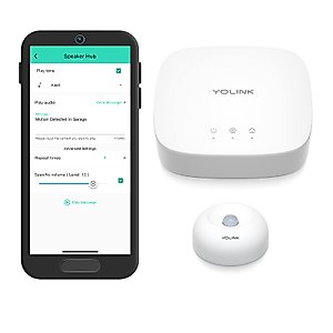 Smart Motion Sensor, YoLink 1/4 Mile World's Longest Range Wireless Motion Detector Compatible with Alexa IFTTT, Movement Detector App Alerts Remote Monitor for Indoor Use, YoLink Hub Included