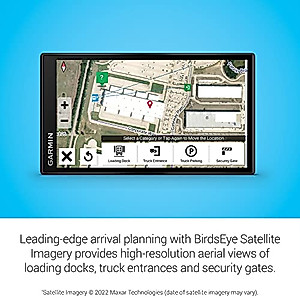 Garmin dēzl™ OTR610, Large, Easy-to-Read 6” GPS Truck Navigator, Custom Truck Routing, High-Resolution Birdseye Satellite Imagery, Directory of Truck & Trailer Services