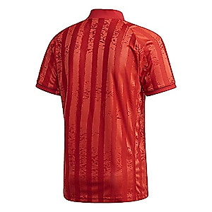 adidas Male Freelift Engineered Aeroready Tee , Scarlet/White , S
