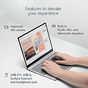 Microsoft Surface Laptop Go 2 - 12.4" Touchscreen - Intel Core i5 8GB Memory - 256 SSD - Platinum (Latest Model)