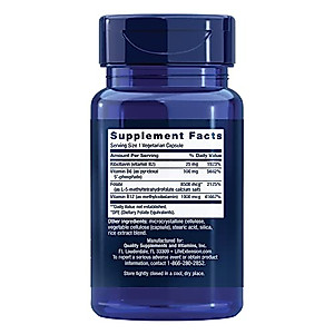 Life Extension Homocysteine Resist - For Heart & Brain, Cognitive Health Support Supplement – Vitamin B2, B6 & B12 + Folate - Once-Daily, Non-GMO, Gluten-Free - 60 Vegetarian Capsules