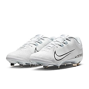 Nike Hyperdiamond 4 Pro Metal Softball Cleats White | Black Size 7.5 Medium