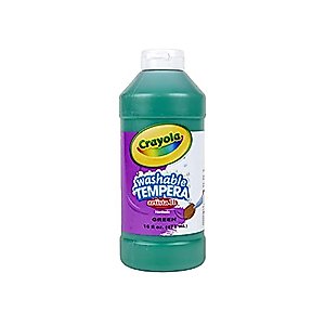 Crayola Artista II Washable Tempera Paint, Pint, Green