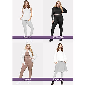 Women's Polyester Plus Size Leggings Red White Polkadot 2X