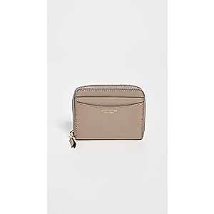 Marc Jacobs Women's The Slim 84 Zzip Around Wallet, Cement, Grey, One Size