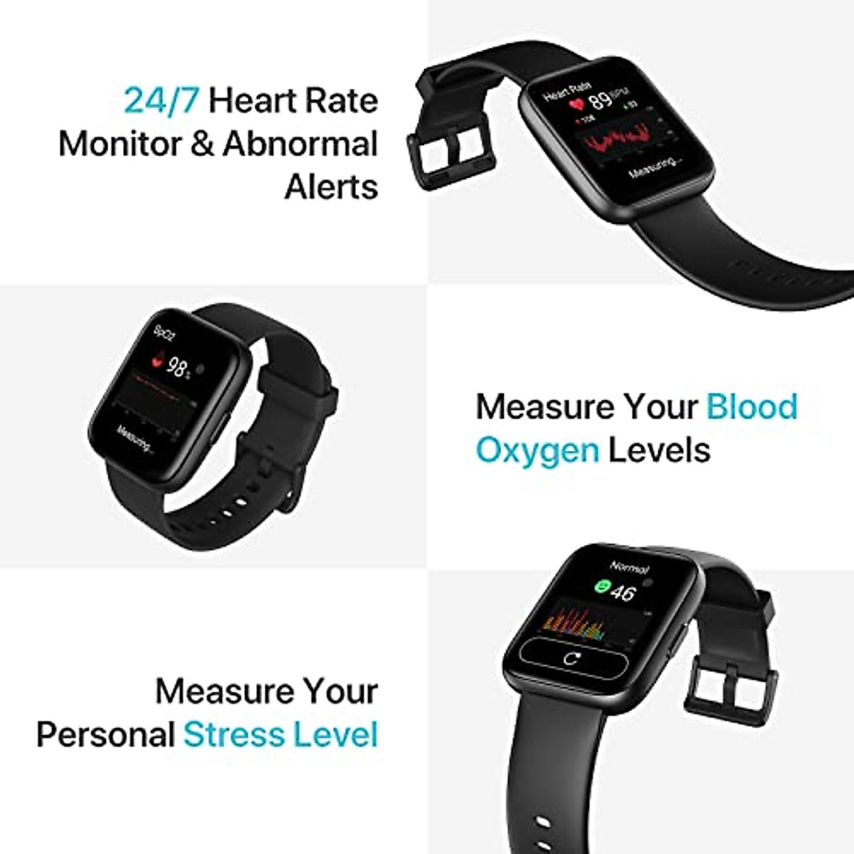 Smart Watch for Men Women - Answer/Make Calls/Quick Text Reply, 1.83" Screen for Android Phones iPhone Samsung Compatible IP68 Waterproof Smartwatch Fitness Tracker Heart Rate Blood Oxygen Monitor