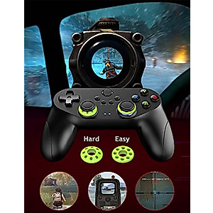 Murciful Silicone Soft Precision Rings Aim Assist Rings Motion Control Compatible with Playstation 5,Playstation 4,Xbox, Xbox one,Xbox Series X,Pc Gamepads,Power A（5 Black 5 White 5 red 5 Green）