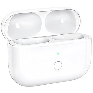 Wireless Charging Case for Air pod pro, Charger Case Replacement with Sync Button and Built-in 660 mAH Battery, No Earbuds Include (White pro 1)