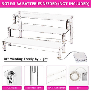 YestBuy 3 Tier Shelf Cupcake Stand (Pink) + 5 Tier Premium Cupcake Holder (Pink)