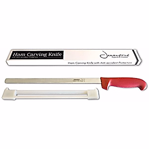 Ham Serrano Kit: Ham Stand Jamonprive with Non-slip Pads + Ham Carving Knife + Ham Cover Black + Ham Tongs