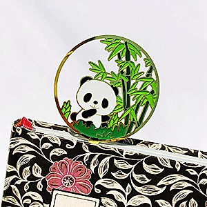 Unique Designed Panda Metal Bookmarks Specially Good for Gifts (Set of 7)
