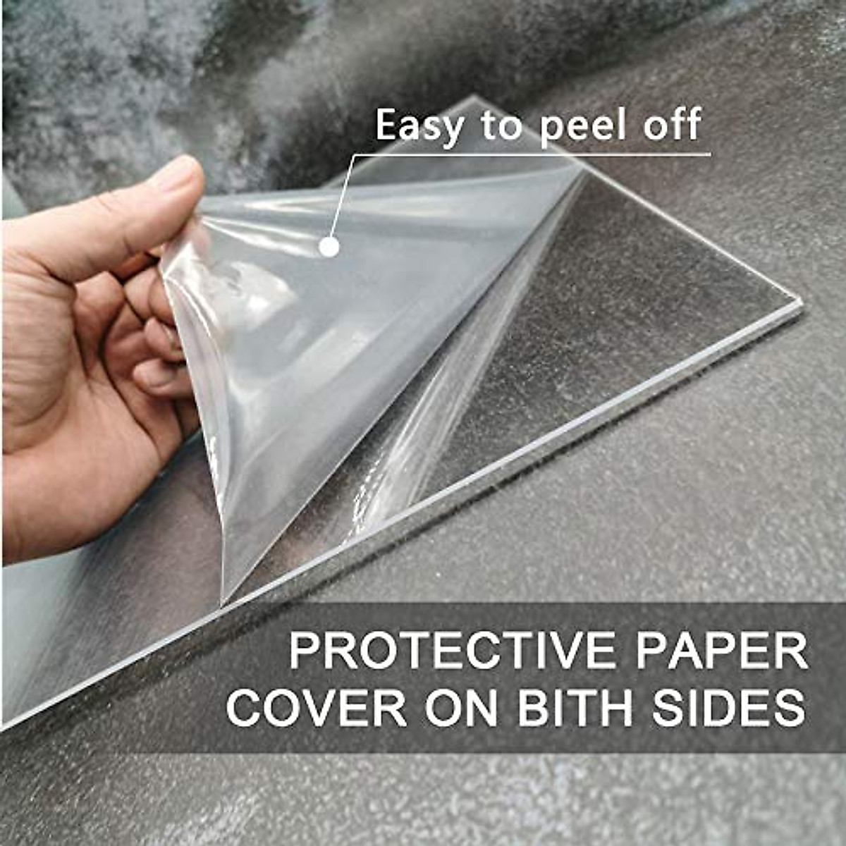 Ludery 4pack 12x24 Clear Acrylic Sheets 1/8 Thick, 12x24" Plexiglass Sheets 1/8 inch Thick - 3mm Cast Acrylic Plexiglass Sheet for Sign, Photo Frame, Craft, DIY Display Projects