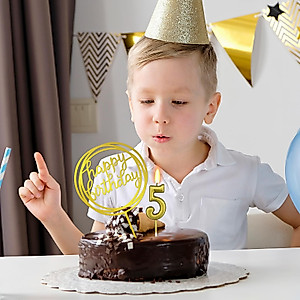 IBLESSU 10-Pieces Number Birthday Candles - Birthday Candles, Number 0-9 Glitter Cake Topper Decoration for Birthday, Birthday Candles for Cake, Cake Candles for Wedding Party, Gold Candles