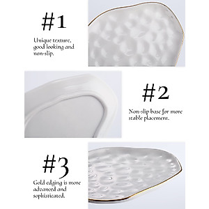 AISBUGUR Jewelry Dish,Jewelry Tray,Ring Dish, Set of 2 Large Capacity Trinket for More Jewelry, Jewelry Bowl with Beautiful Package and Greeting Card Perfect for Birthday Gifts for Women