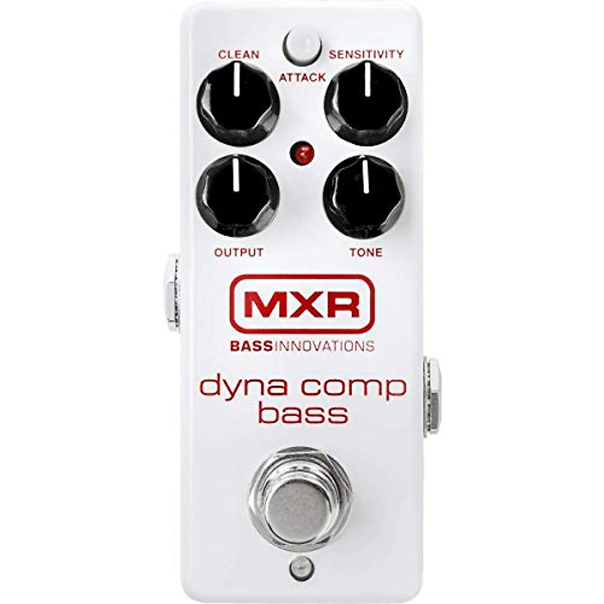 MXR M282 Dyna Comp Bass Compressor Effect Pedal - White, Analog, 9.0V, 9.0mA, Knob Controls, Adapter Powered, 1/4 inch Audio