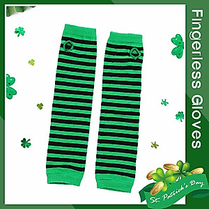 Yikisdy Fingerless Gloves Long Elastic Arm Sleeves Festival Glove for Women and Men