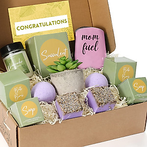 KEDRIAN New Mom Gift Box, New Mom Gifts for Women After Birth, Push Gifts for New Mommy Care Package, for New Mom Gifts for Women, Pregnancy Gifts for First Time Moms, Gifts for New Mom After Birth