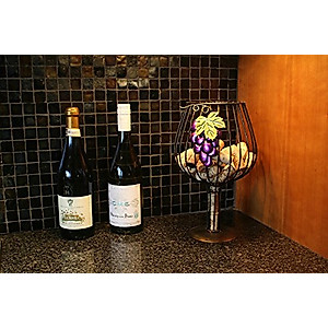 Big Wine Glass Cork Holder for Wine Lovers by Thirteen Chefs