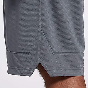 Nike Dri-FIT Icon, Men's basketball shorts, Athletic shorts with side pockets, Cool Grey/Cool Grey/Black, M