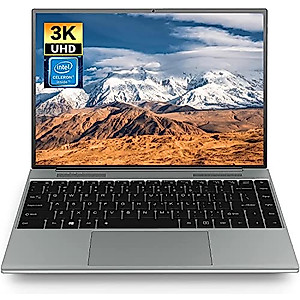XOPPOX 13.5’’ Laptop Computer, Newest UHD 3000 x 2000 Clear Screen PC Laptops, Windows 10 Home with Intel Celeron N4020 Dual Core 8GB RAM 128GB SSD for Students School Office, Gray