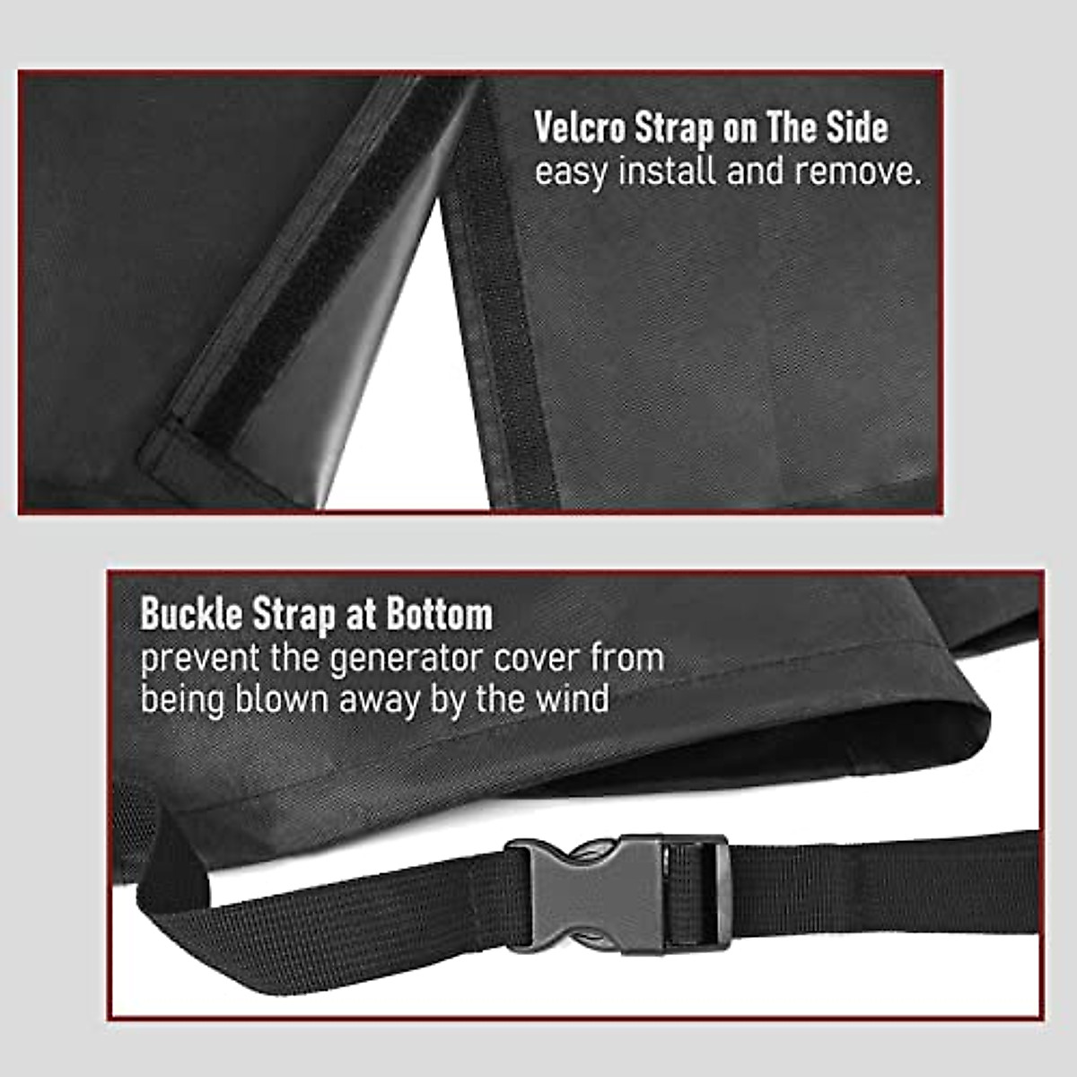 Generator Cover Heavy Duty Waterproof Cover for Generator Outdoor Generator Covers for 3000-5000 Watt Generators (38 x 28 x 30)