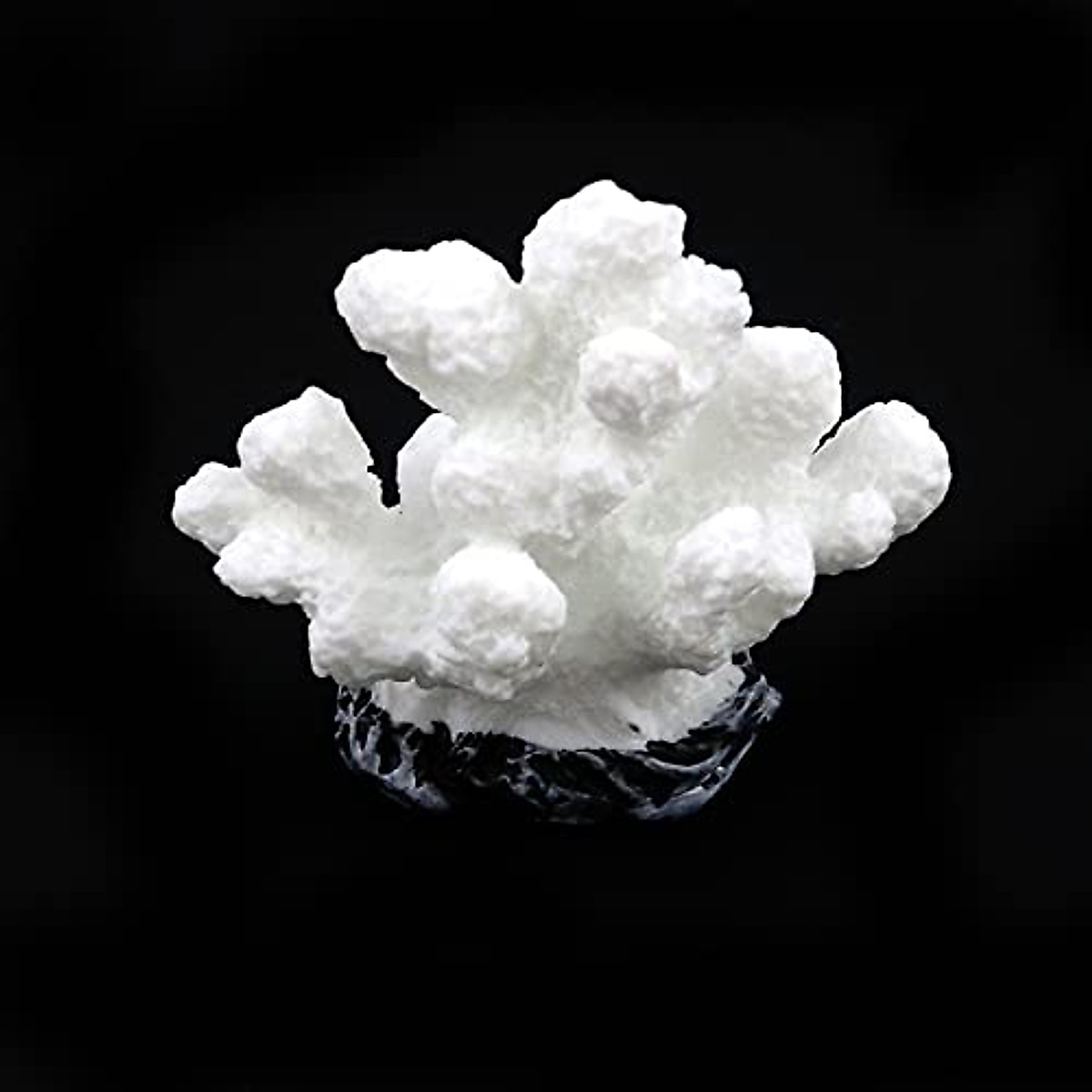 Semetall 2Pcs Sea Coral Aquarium Ornament, Artificial Sea Coral Plants Decorations for Fish Tank and Aquarium(White)