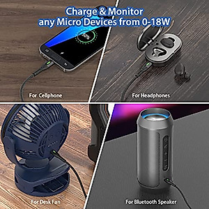 SOOPII Micro USB Cable, 2Pack 6.6FT Android Charging Cable with Smart LED Indicator,Nylon Braided Fast Phone Charger Cord for Samsung Galaxy S7 S6 Edge S5,Android Phones,PS4,MP3 and More-Black …