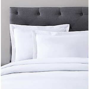 Pure Parima Hotel Collection Ultra Percale Duvet Cover Set | 100% ELS Giza Egyptian Cotton | Hidden Zipper Closure | Comforter Cover 2 Pillow Shams (White, Queen)
