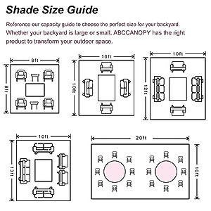 ABCCANOPY 10x20 Outdoor Gazebo - Patio Gazebo with Mosquito Netting, Outdoor Canopies for Shade and Rain for Lawn, Garden, Backyard & Deck (Dark Gray)