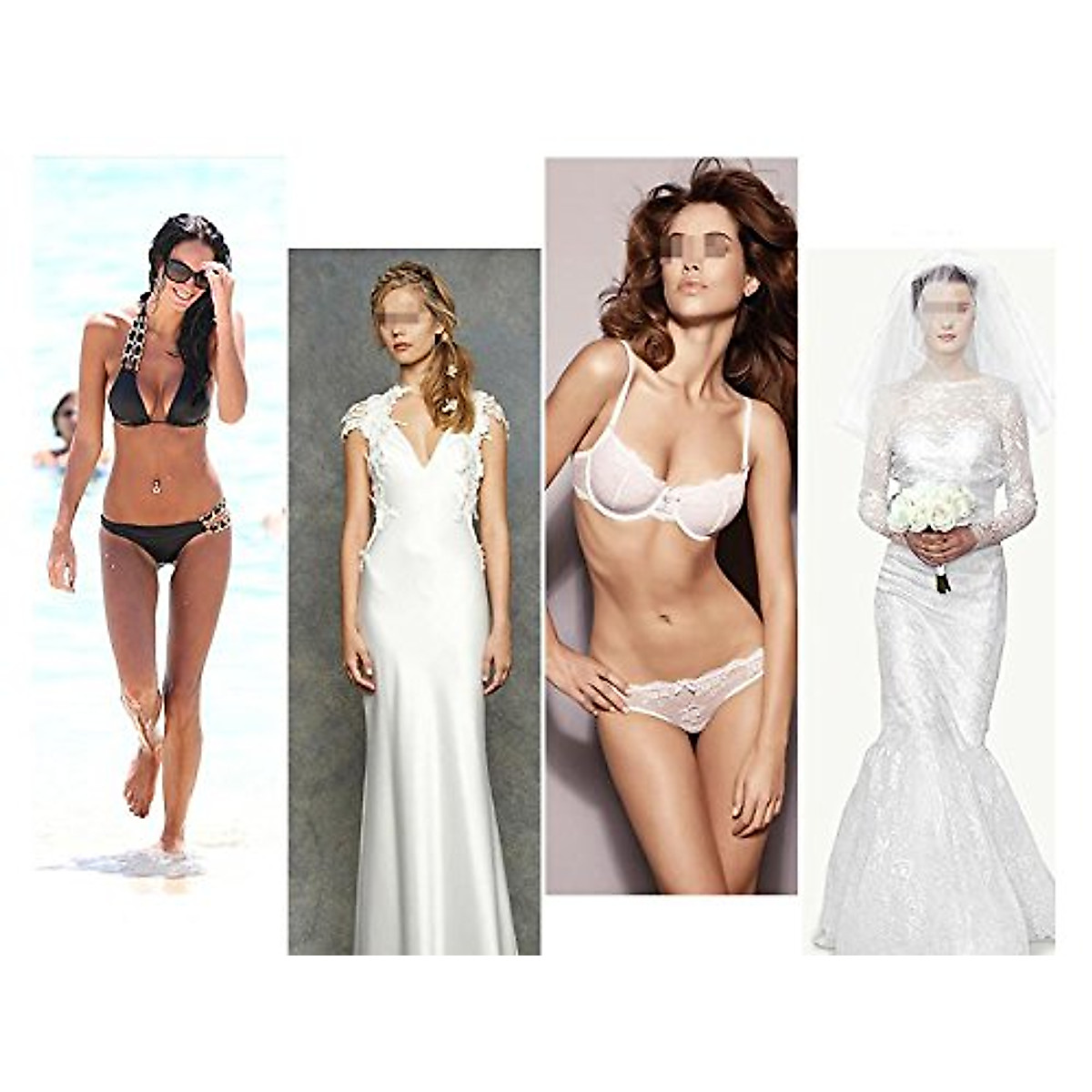 2 Pairs Removable Round Shape Sponge Bra pad Breathable Bra Push Up Bra Breast Insert Pads Breast Enhancers Shaper (White)