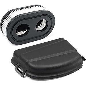 Generic Lawn Mower Air Filter 593260 Air Filter Cover 594106 595658 Air Cleaner ABS Cartridge Filter Kit, Replacement Parts for Briggs and Stratton 550ex 675exi 725exi Series and More