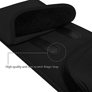 Case Star Keyboard Sleeve Travel Storage Pouch for Wireless Large Size Mechanical and Gaming Keyboards Arteck Microsoft (Up to 20 Inch) - Adjustable Height Neoprene Keyboard Bag Case (Black-Large)