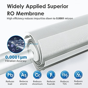 Waterdrop WD-G3P800-N2RO Filter, Replacement for WD-G3P800-W Tankless Reverse Osmosis System, Reduce PFAS, 2-year Lifetime