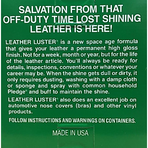 1 Set of Hi Gloss Patent Leather Finish Black Military Shoe Shine