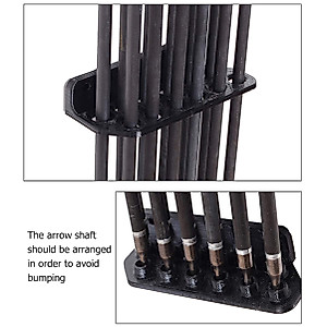 BESPORTBLE 1 Pair Wall-Mounted Arrow Bow Rack ABS 12 Arrow Wall Holder Arrow Display Hanger Archery Accessories