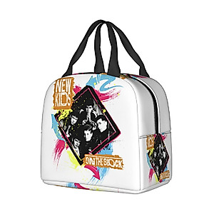 New-Kids On The-Block Portable Lunch Bag Thermal Insulation Tote Bag