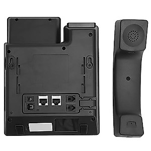 VoIP Phone, 2.4G 5G WiFi IP Dual Mode Telephone, 3.5in Color Display, Volte HD Calling, 3 Party Audio Conference, POE Power Supply, RJ45 RJ11, for Business Office Home (US Plug)