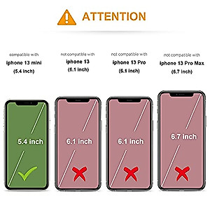 KIHUWEY Compatible with iPhone 13 Mini Case Wallet with Credit Card Holder, Premium Leather Magnetic Clasp Kickstand Heavy Duty Protective Cover for iPhone 13 Mini 5.4 Inch(Black)