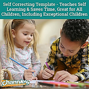 Channie’s My First Letters, Easy to Trace, Write, Color, and Learn Alphabet Practice Handwriting & Printing Workbook, 80 Pages Front & Back, 40 Sheets, Grades PreK - 1st, Size 8.5” x 11”