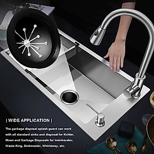 Garbage Disposal Splash Guard Sink Baffle Cover Kitchen Disposal Replacement Waste Food Disposal Accessories Part for Whirlaway, Waste King, Sinkmaster and GE Models