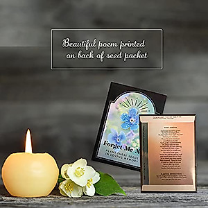 Funeral Favors Forget Me Not Memorial Seed Packets - 50 Individual Seed Packets - Celebration of Life